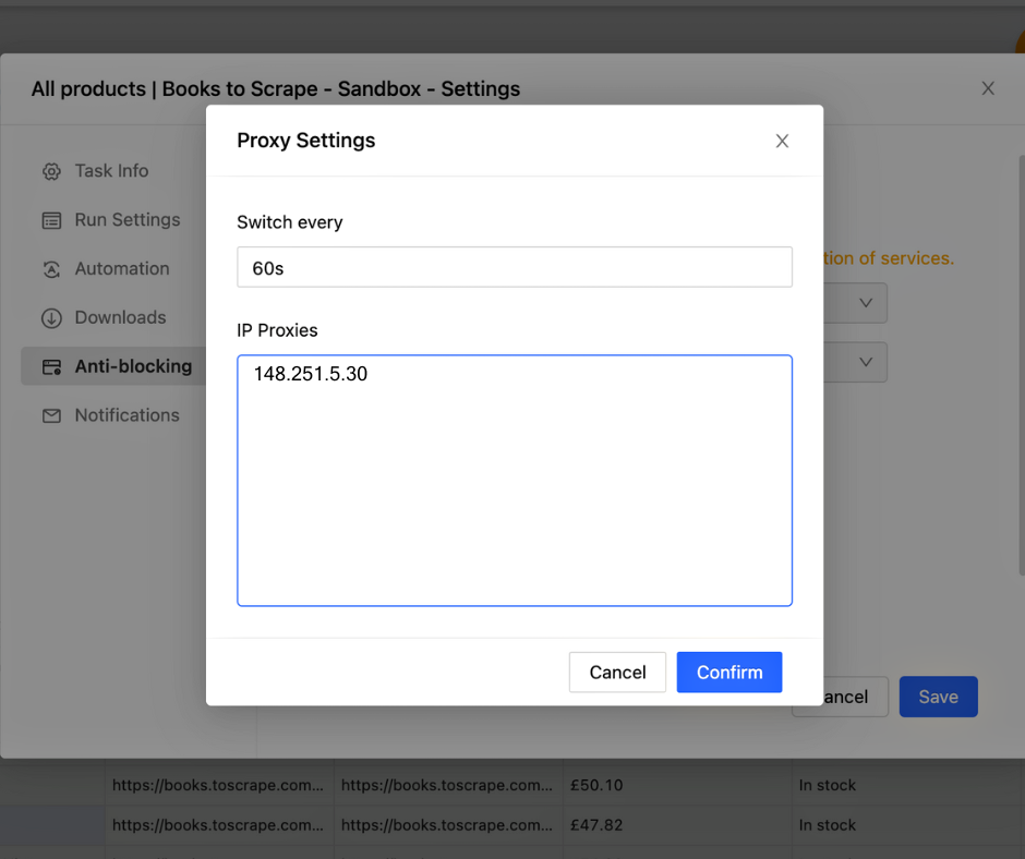 Residential proxies for Octoparse - Connecting Tutorial - DataImpulse