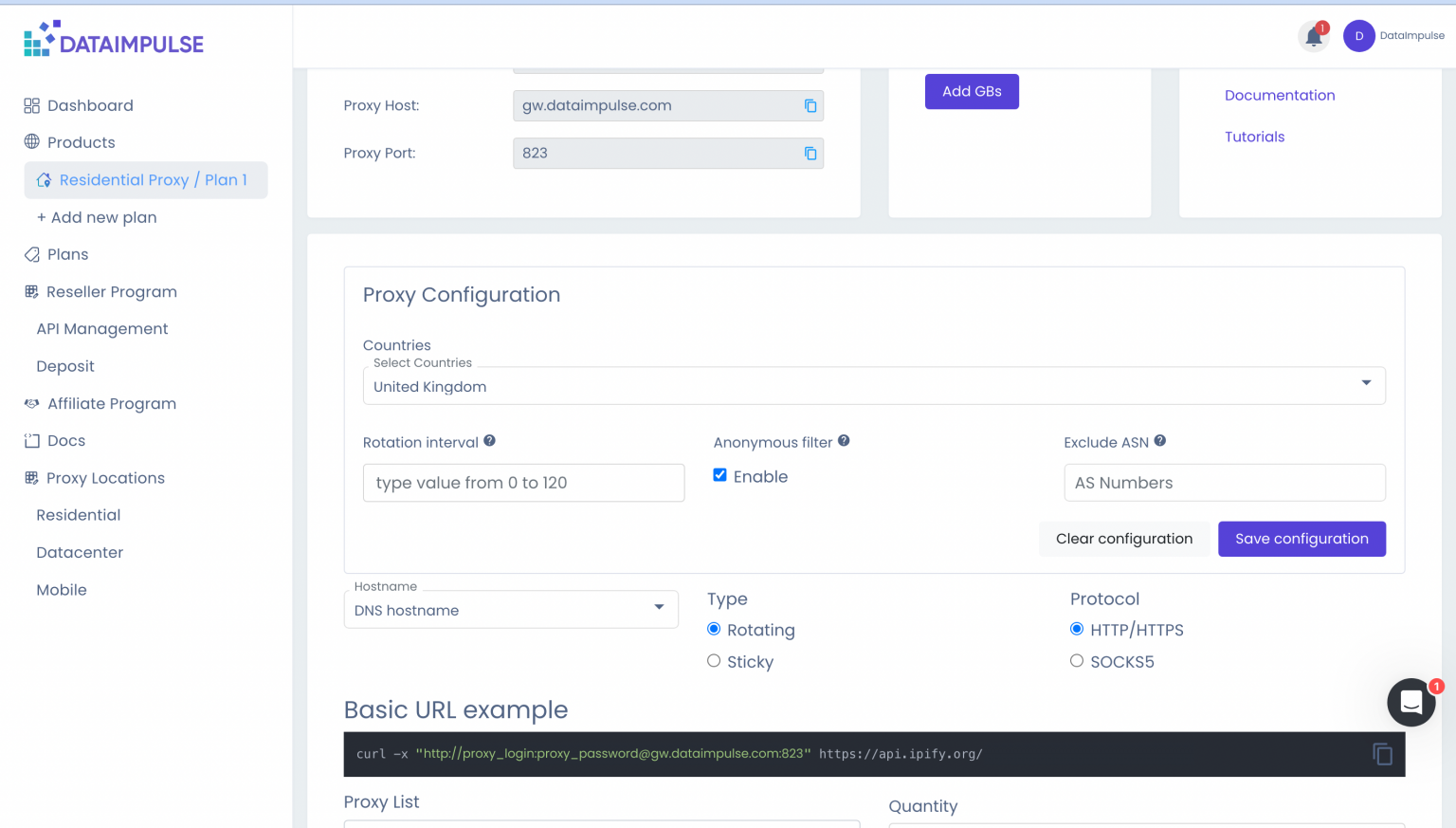 Residential proxies for Antik Browser - Residential proxies - DataImpulse