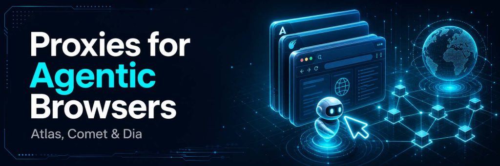 Proxies for Agentic Browsers: Atlas, Comet & Dia